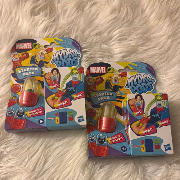 Marvel | Toys | Marvel Hydro Pods Starter Pack Red And Blue | Poshmark